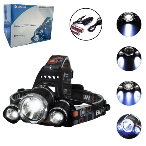 Linterna Minera Led Suono / 3 luces Led / 5000 Lum - La Torre ...